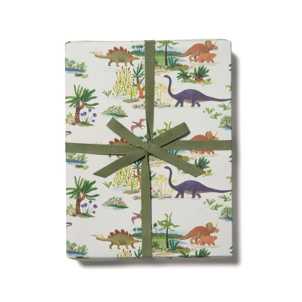 Gift Wrap: Dinosaurs (Roll of 3 Sheets) - Tales for Tadpoles