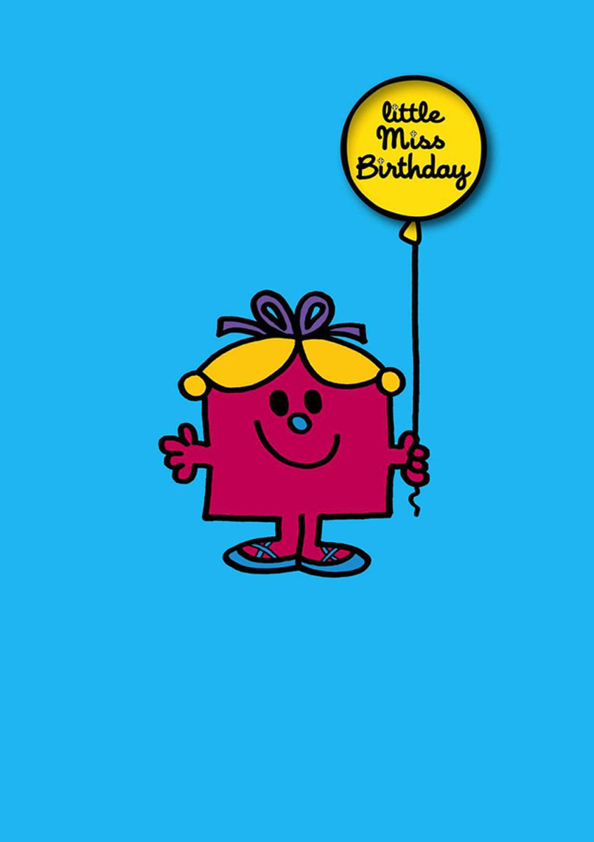 Greeting Card: Mr. Men and Little Miss - Little Miss Birthday Badge ...