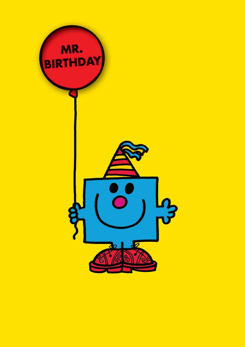Greeting Card: Mr. Men and Little Miss - Mr. Birthday Badge - Tales for ...