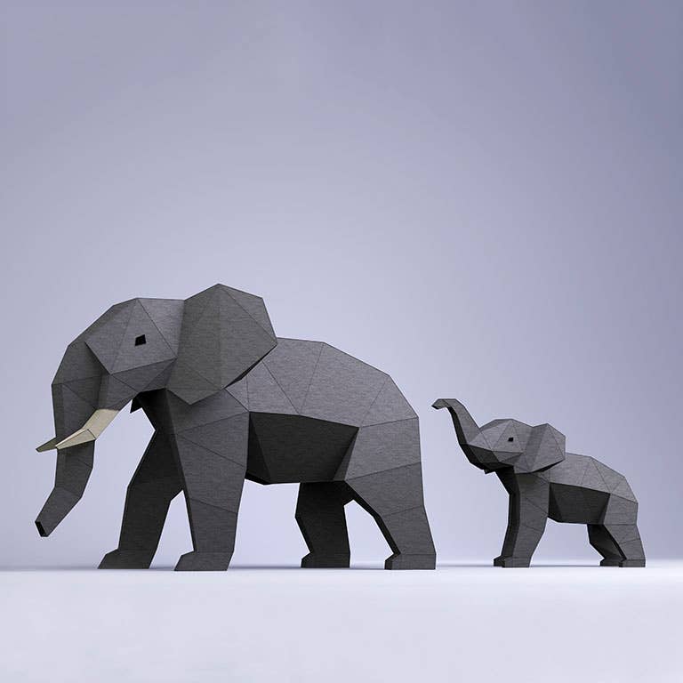 Baby Elephant Origami Diagram